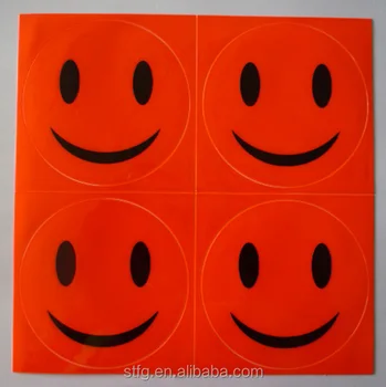 Smiley Face Light Reflective Stickers - Buy Reflective Stickers,Light ...