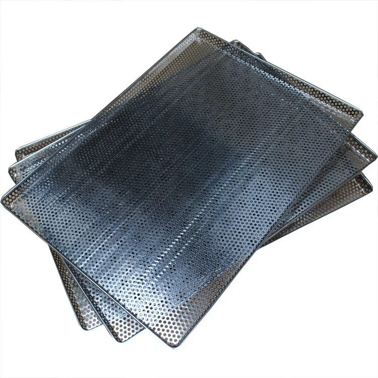 600*400mm Stainless Steel Perforated Metal Mesh Bakery Freezer Tray ...