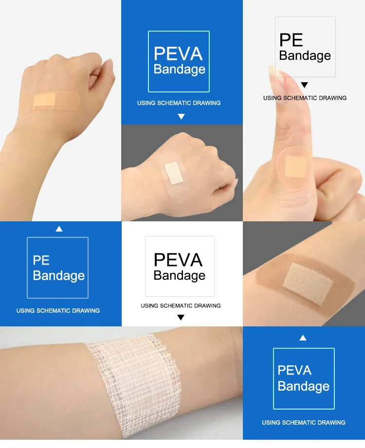 Assorted Disposable Custom Printed Pe Medical Adhesive Wound Plaster ...