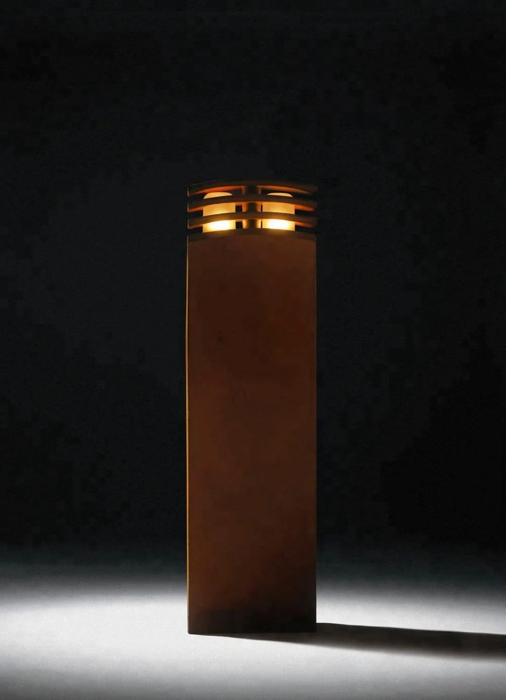 Outdoor Furniture Corten Steel Metal Street Column Lights - Buy Outside ...