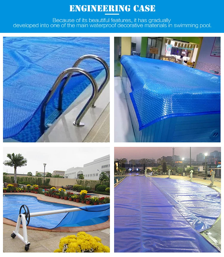 Heat Waterproof Thermal Foam Swimming Pool PVC Cover