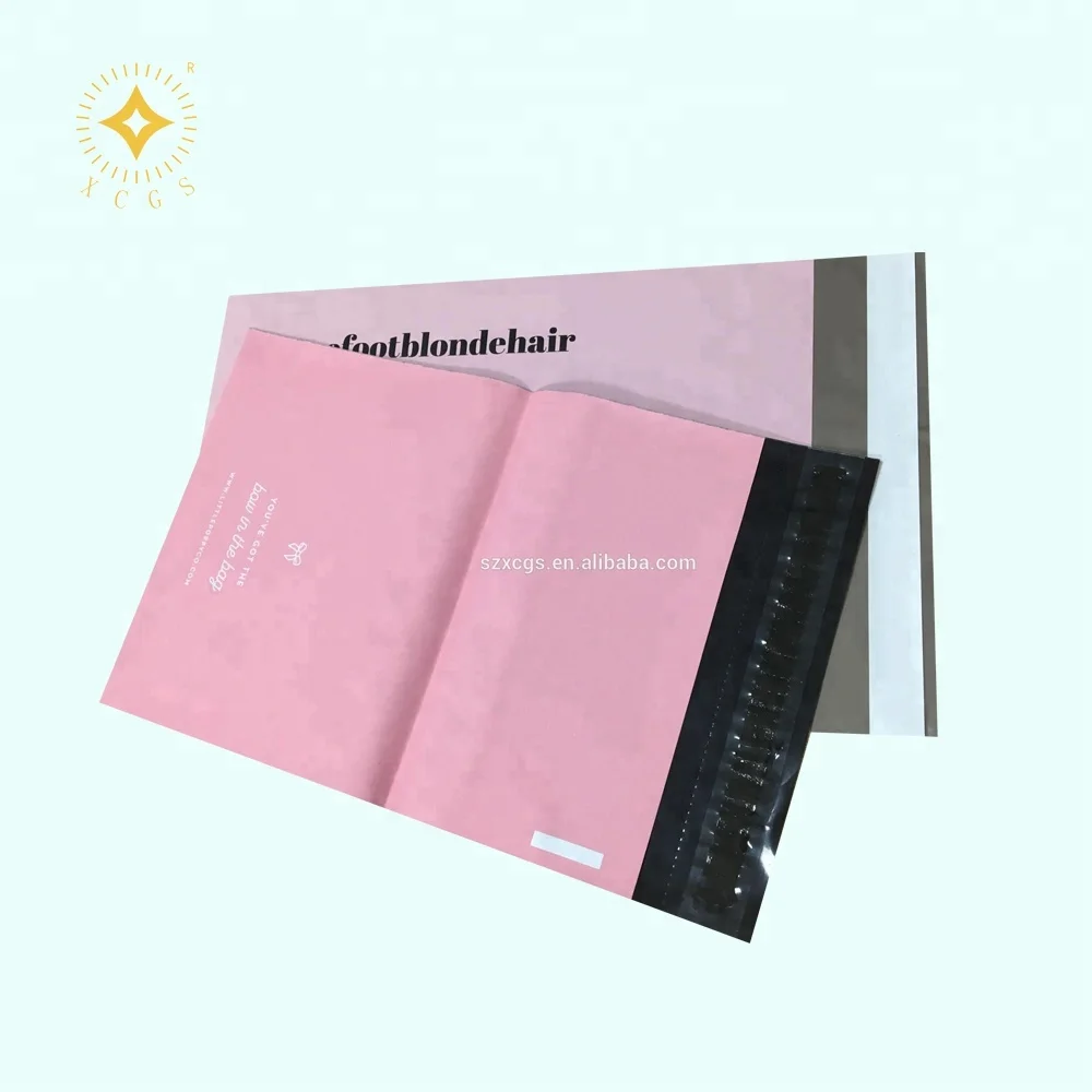 10x13 Inch Pink and Gold Sweet Heart Designer Poly Mailers Shipping ...