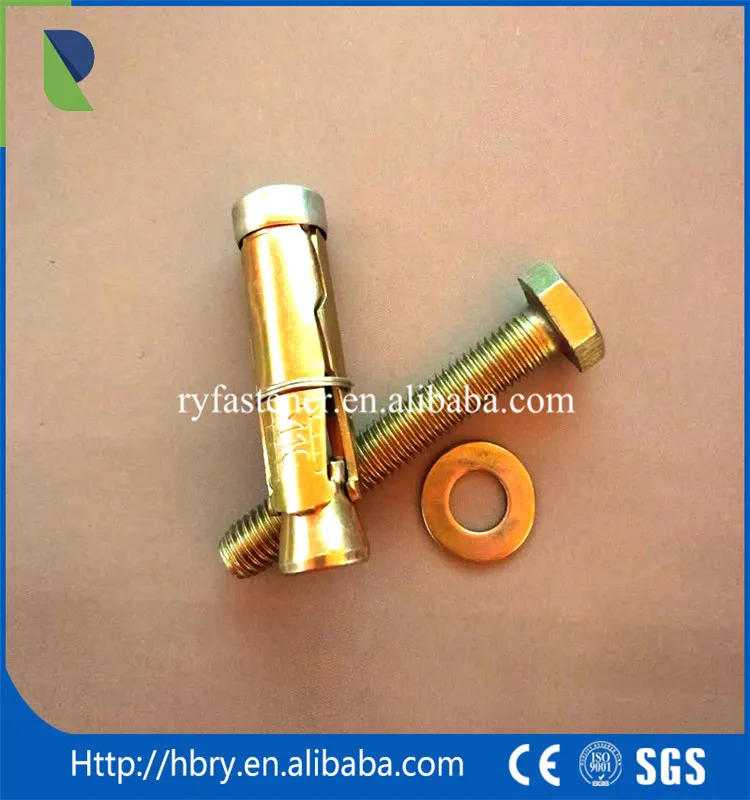 3pcs Fix Bolts With Bolts And Washer Zine Plated Anchor Bolt Top High ...