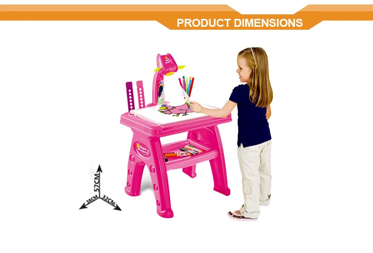 Projector Kids Learning Table Drawing Desk Preschool Learning ...
