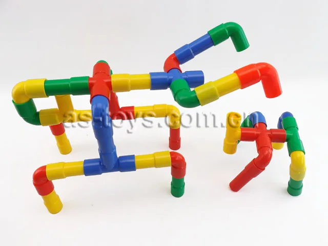 Kids Educational Colorful Pipe Building Connecting Toys For Gift - Buy ...