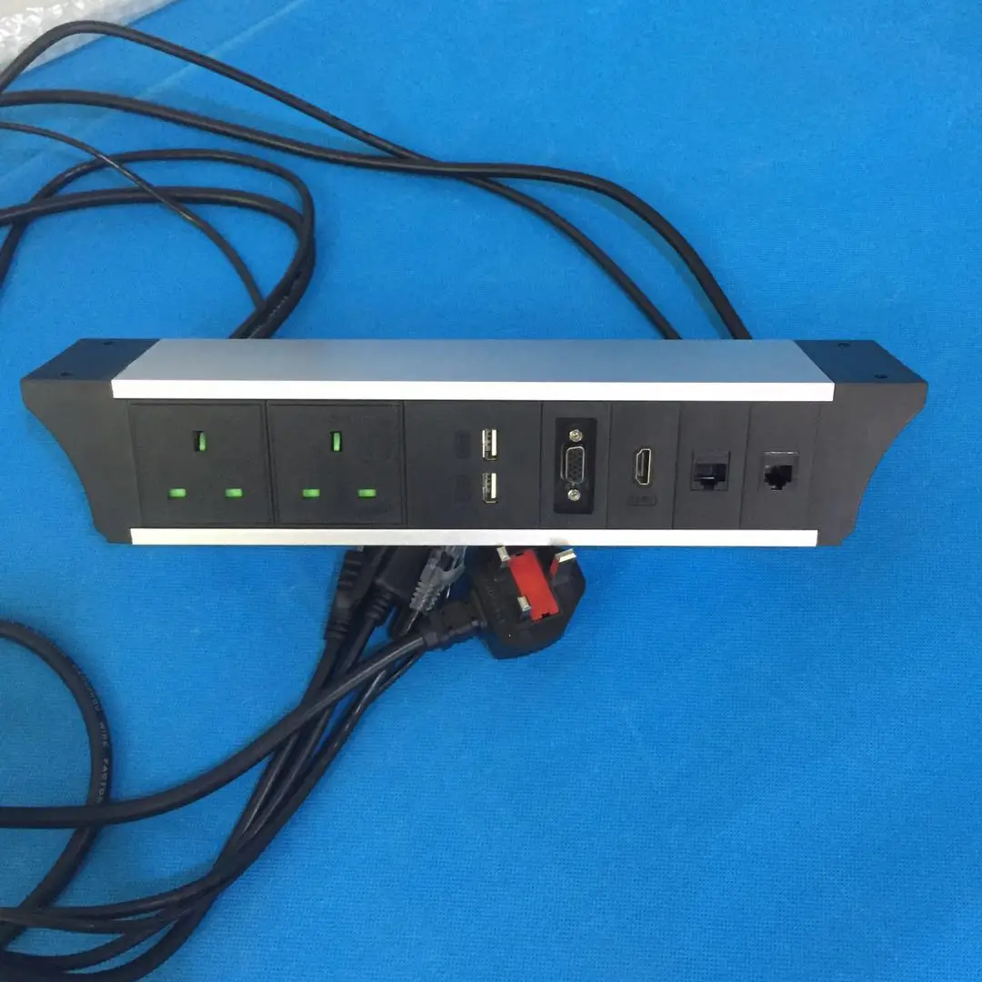New Design Hanging Desk Edge Under Table Uk Power Outlet Socket With ...