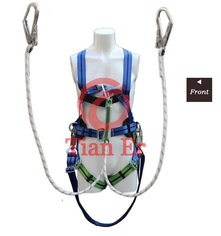 Lineman Climbing Belt - Full Body Safety with Double Lanyard