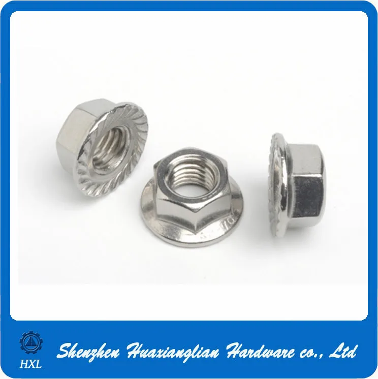 Din 6923 Stainless Steel 304 Hexagon Serrated Flange Nut - Buy ...