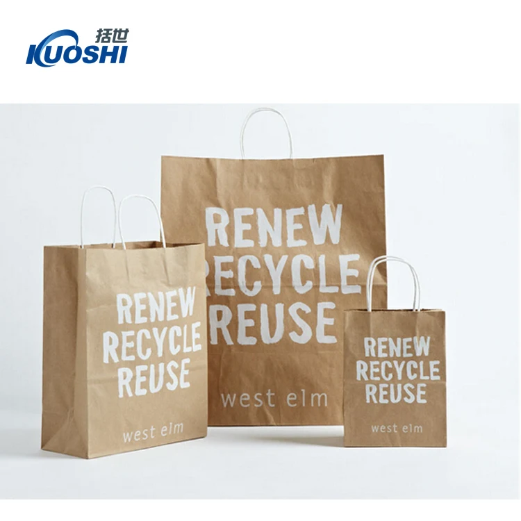 Custom Recyclyed Print Promotion Advertising Slogan Paper Bag - Buy ...