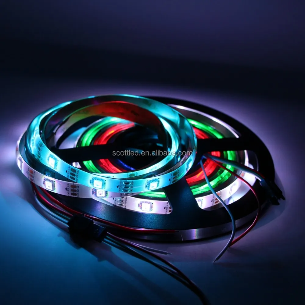 Ws2812b Ip65 Waterproof Led Ribbon Lights Outdoor 5050 Smd 60 Rgb Led ...