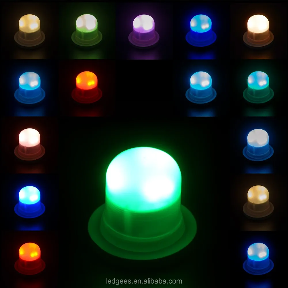 Rgb Waterproof Mini Single Led Lights Battery Powered - Buy Mini Single ...