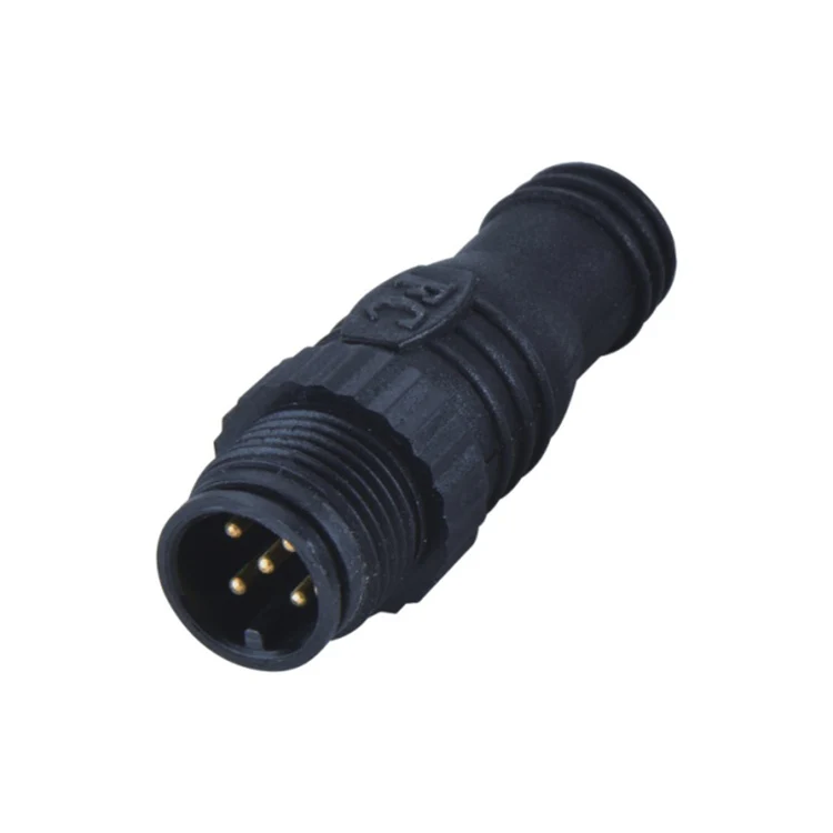 M12 Plastic Male Terminator 3/4/5/8/12 Pins Auto Waterproof Connector ...