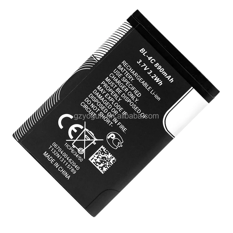 3.7v 890mah Gb/t 18287-2000 Standard Bl-4c Mobile Phone Battery For ...