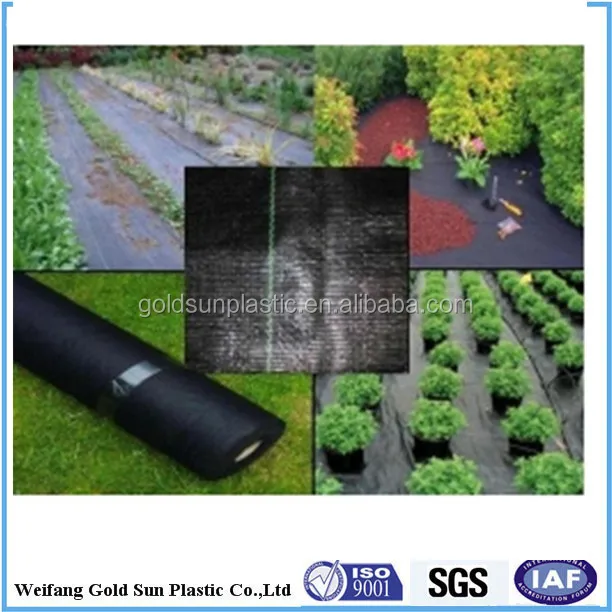 Pp Plastic Ground Cover/ Black Plastic Mulch Use In Agricultural ...