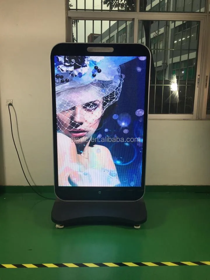 55inch Led Floor Freestanding Integrate Standing Digital Media Screen ...