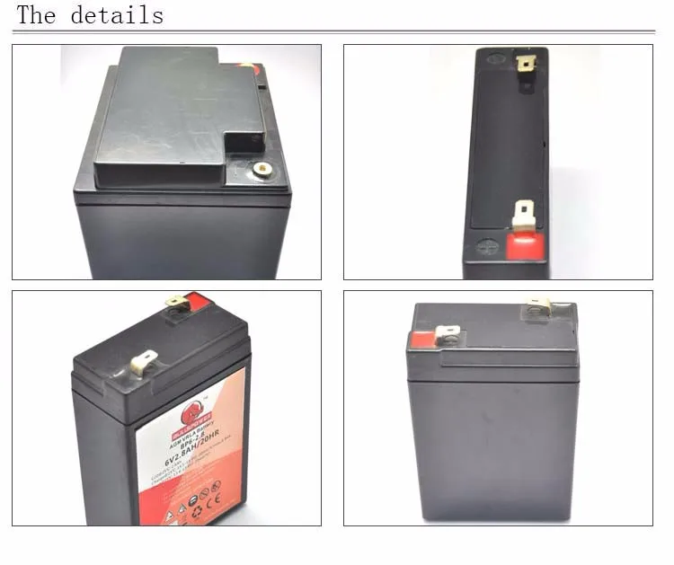 6v 2.5ah Battery 6v 2.8ah Battery Rechargeable Battery 6 Volt 6v 2.8ah ...