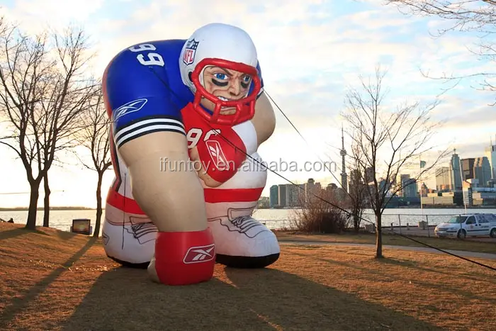 Outdoor Advertising Cartoon Giant Inflatable Nfl Player Balloon ...