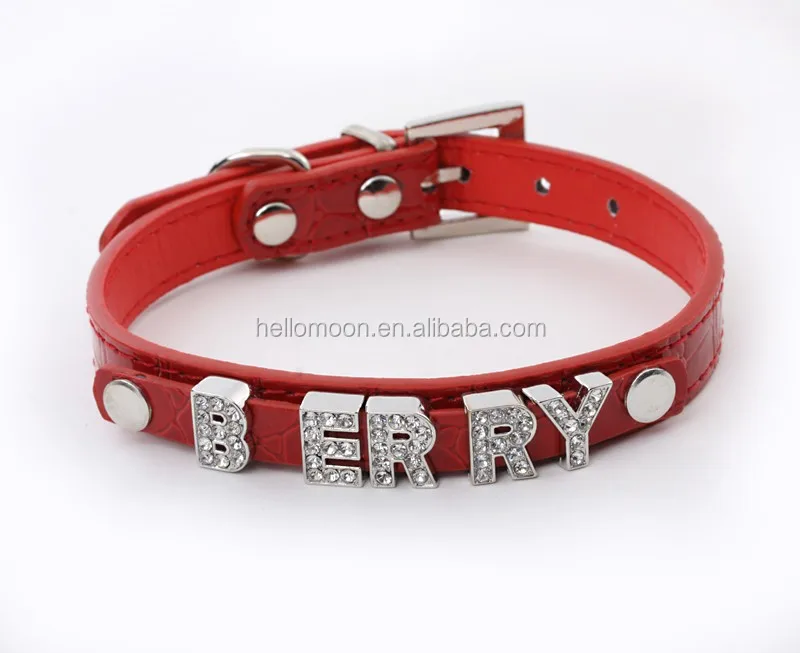 Fashion Diy Letters & Charms Personalized Dog Collars - Buy ...