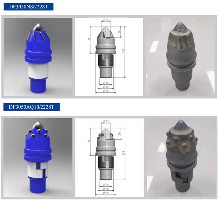 B47k22 Tungsten Carbide Bullet Teeth For Rotary Drilling Bucket And ...