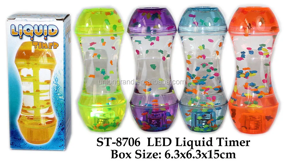 Flashing Mega Aqua Spiral Liquid Timer - Buy Liquid Timer,Color Liquid ...