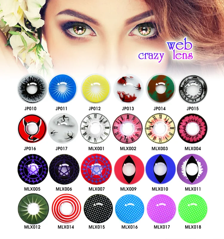 Cosplay Crazy Romance Colored Contact Lenses - Buy Romance Colored ...