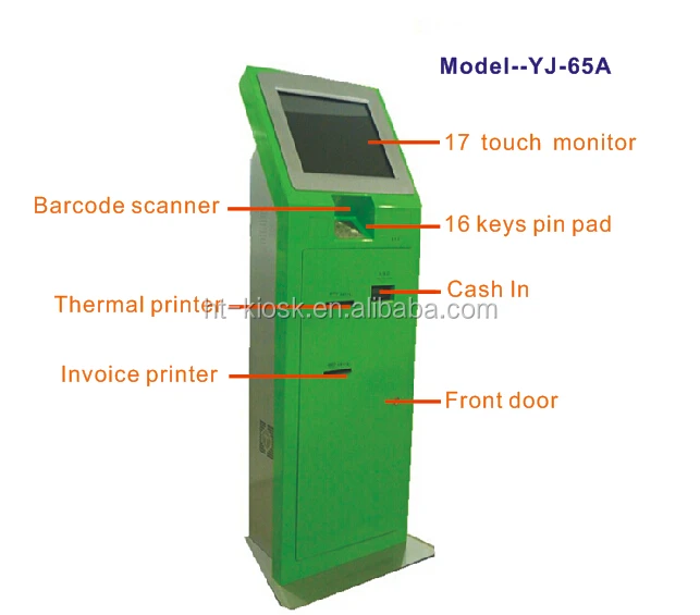 Self-service Payment Machine\cash Acceptor Kiosk With Bill And Coin ...