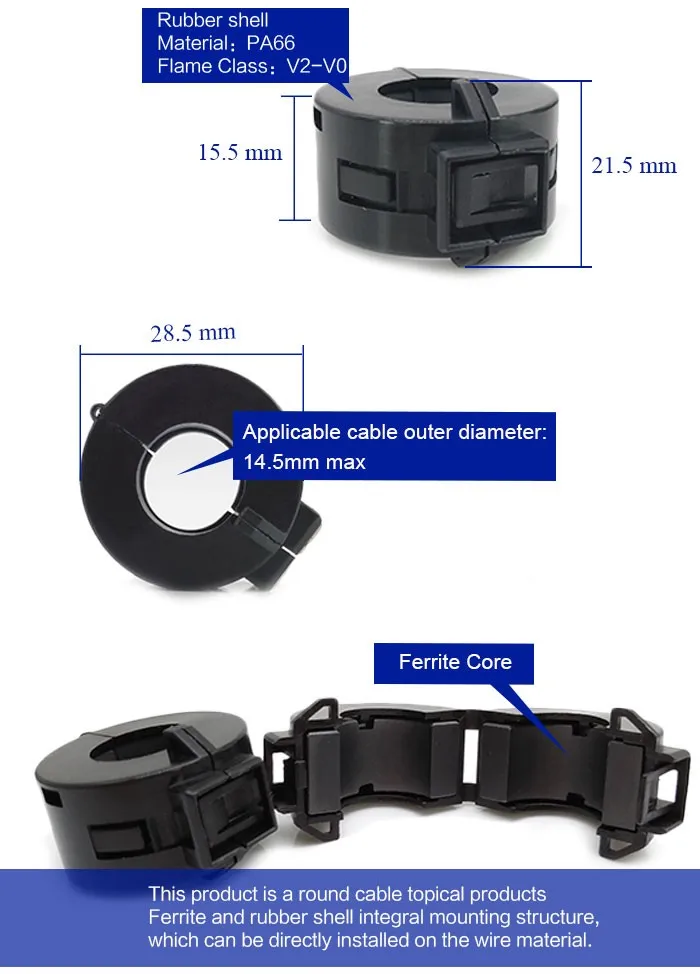 Hot Sale And High Quality Cable Clamp Ferrite Core For Emi - Buy Cable ...