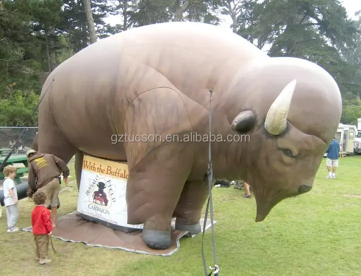 Giant Custom Promotional Inflatable Buffalo For Sale - Buy Giant Custom ...