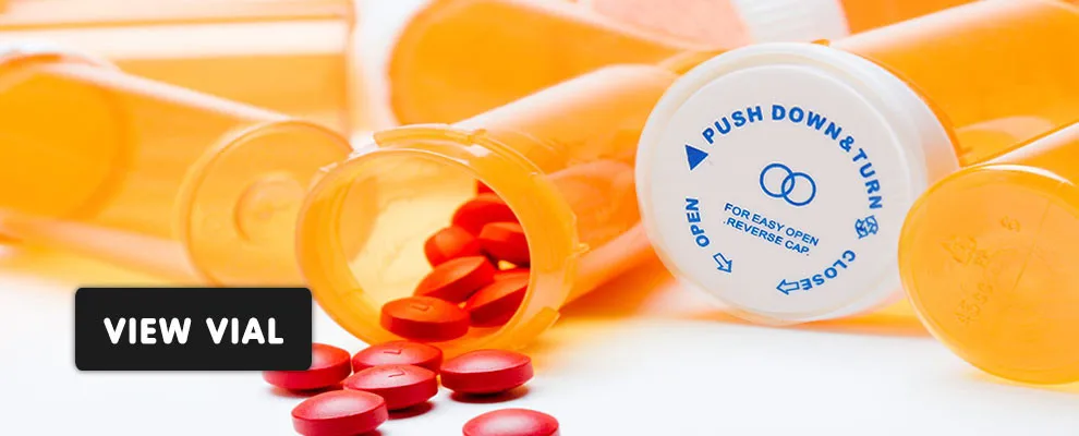 Plastic Push Down And Turn Reversible Cap Pill Vials Twist Bottles With ...