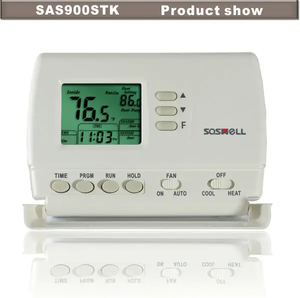 24v Digital Programmable Room Thermostat For Heating Cooling Air ...