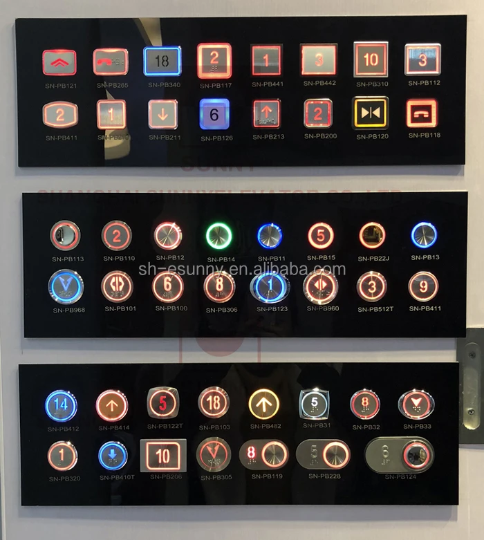 Elevator Lift Led Push Button Switch Braille Button For Elevator Cop ...