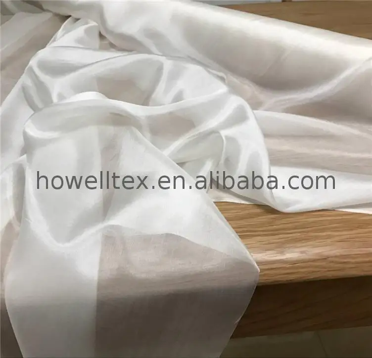 Lightweight 5mm 140cm Plain White Pure Silk Pongee Silk Fabrics for ...