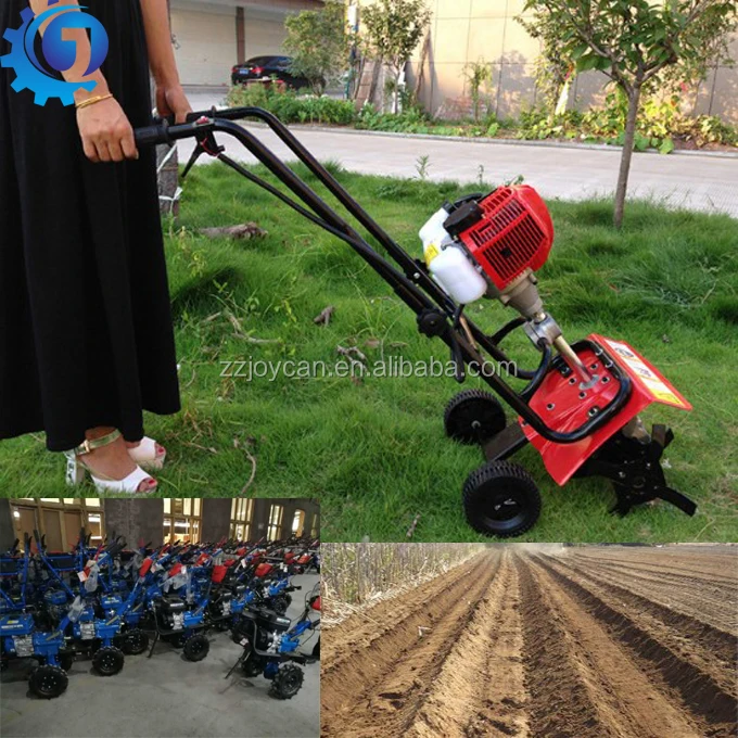 Mini Walking Tractor Tilling Machine Rice Tillers Soil Loosening Land ...