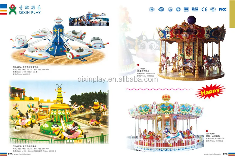 Manual Red Mushroom Amusement Rides For Sale/kiddie Ride/cheap Racing ...