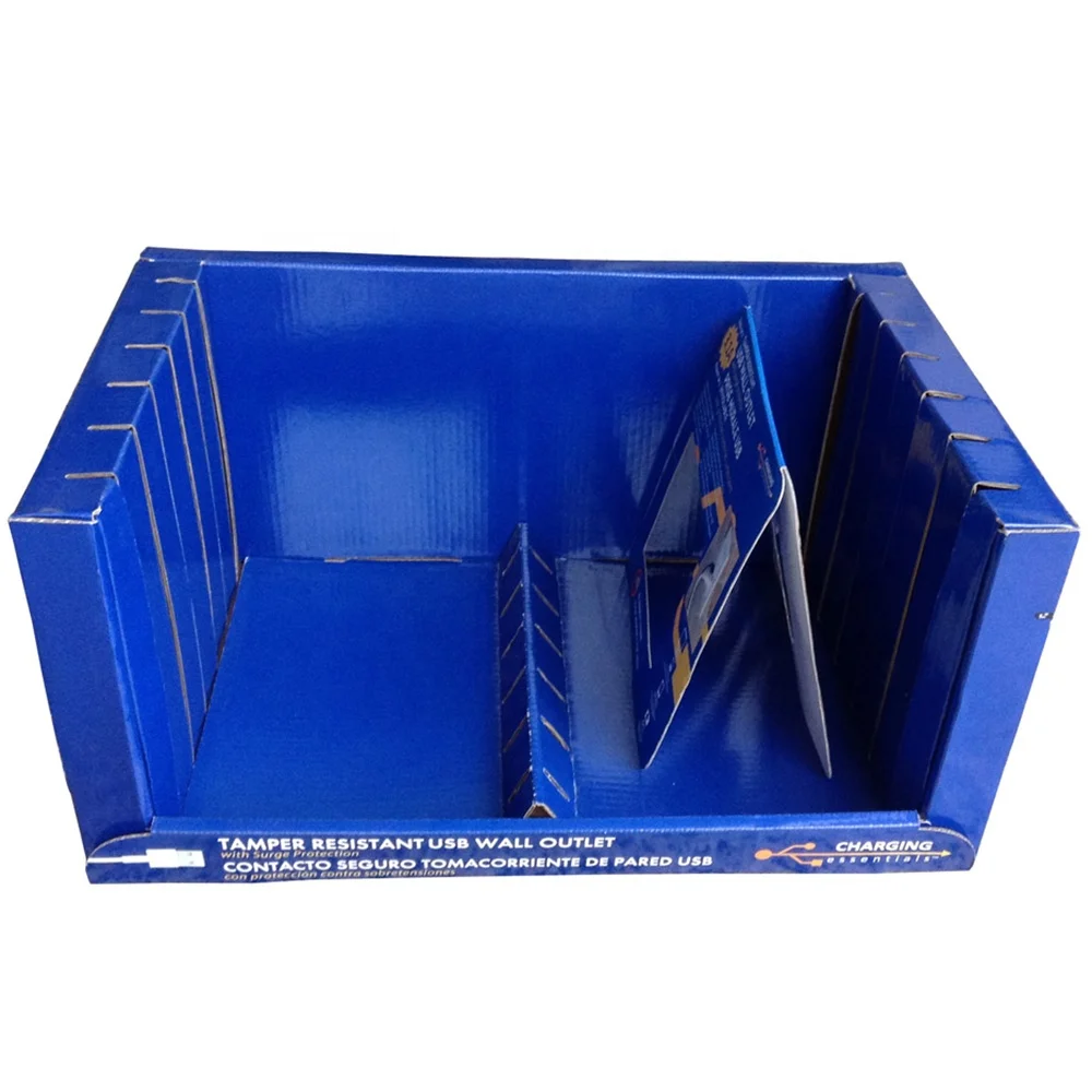 Custom Logo And Color Printing Recycled Foldable Counter Pdq Display ...