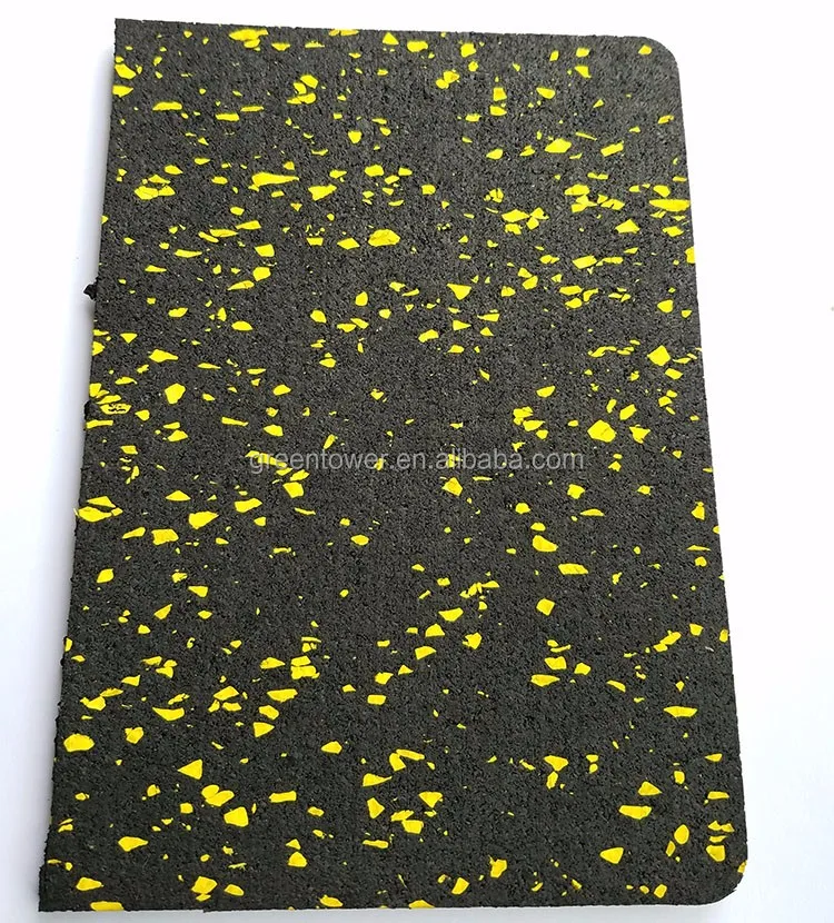 Best Quality 10mm Thick Yellow Fleck Rubber Roll Gym Flooring - Buy ...