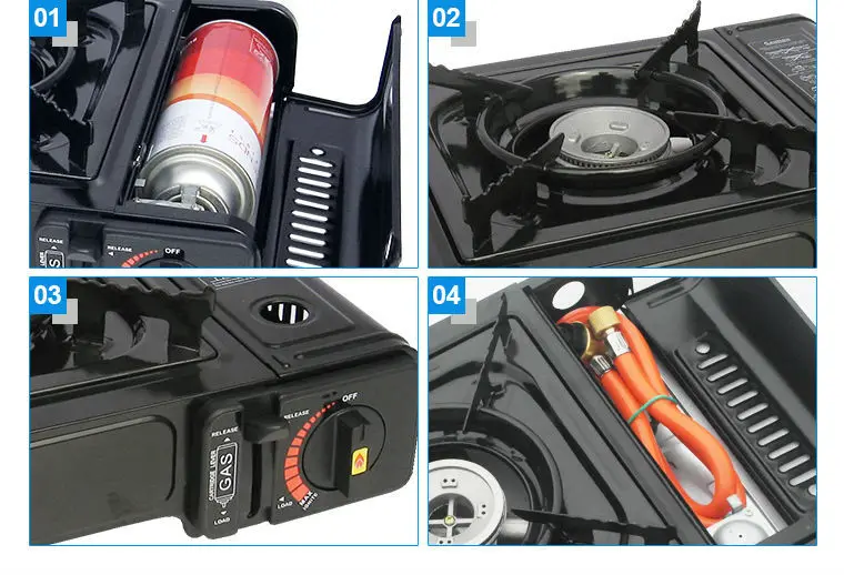 Summer Newest ! Mini Gas Stove Camping Portable Butane One Burner Gas ...