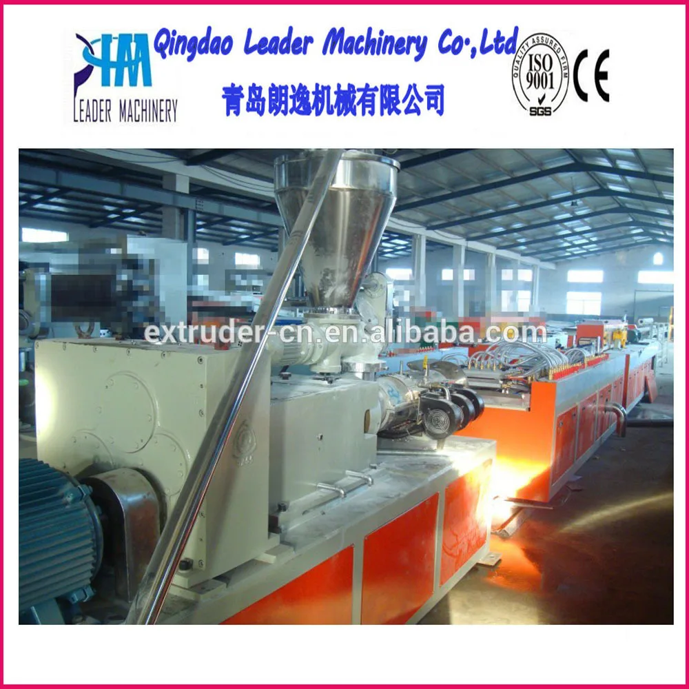 Double Extrudeuse À Vis Conception Pvc Traitées Panneau Mural Et ...