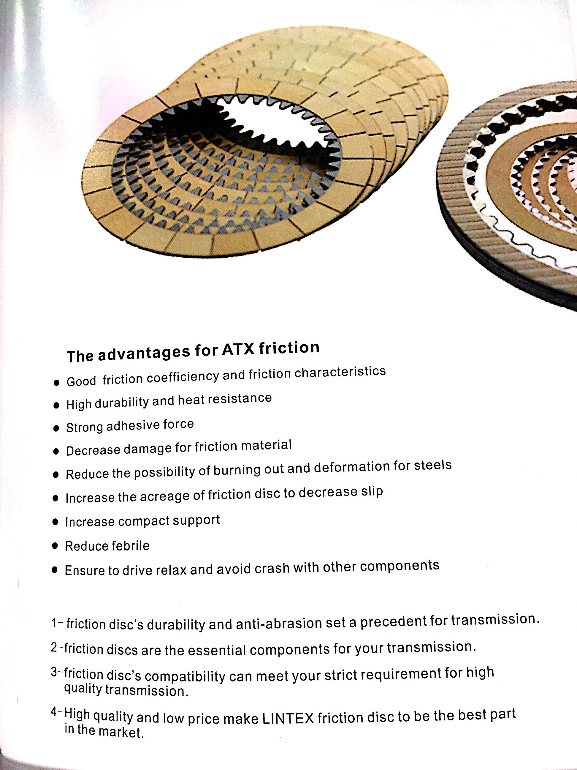 Auto Transmission Parts Friction Clutch Plate Kit For 5eat Gearbox Made ...