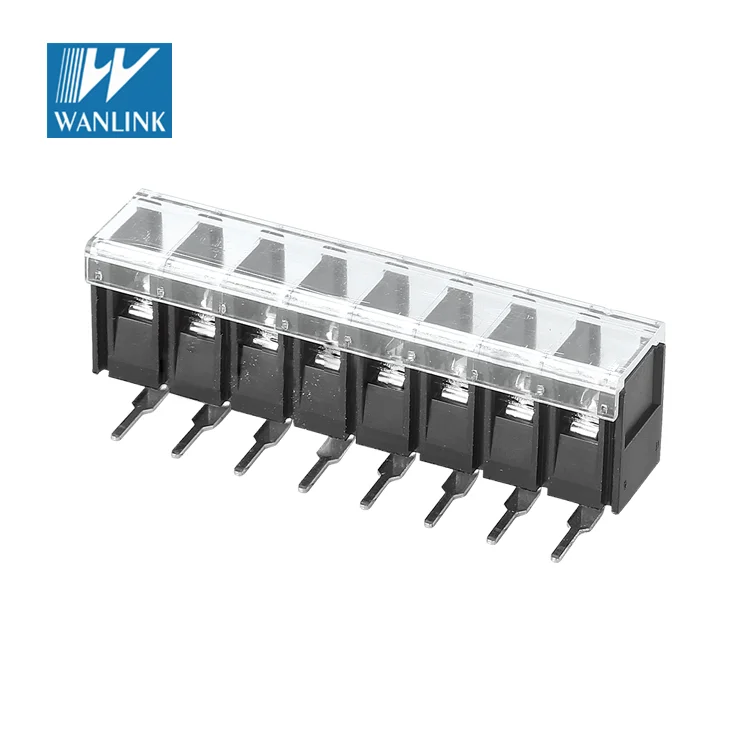 Right Angle Pcb Barrier Terminal Block 7.62mm 15a Strip Barrier ...