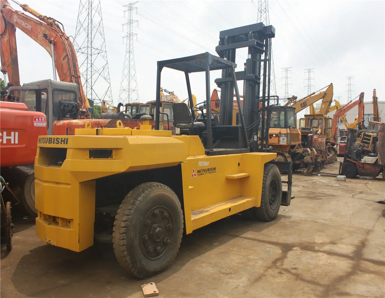 Used Japan Made Forklift Mitsubishi Fd150 15t - Buy Mitsubishi Forklift ...