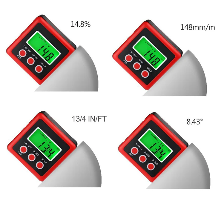 High Precision LCD Display Mini Digital Level Box Digital Angle Gauge ...