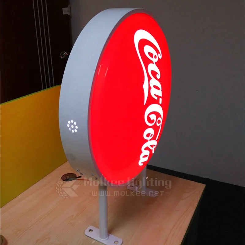 Outdoor Rotating Led Light Sign Rotating Light Box Outdoor Round Led ...