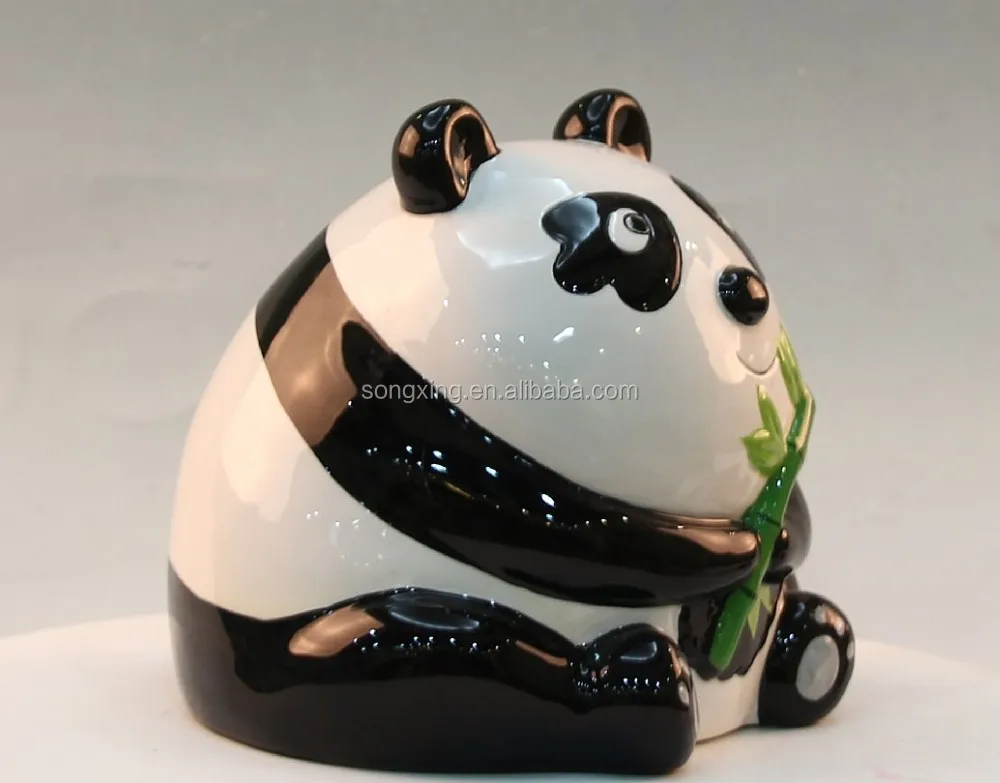 China Giant Panda Large Capacity Ceramic Piggy Bank For Gift - Buy ...