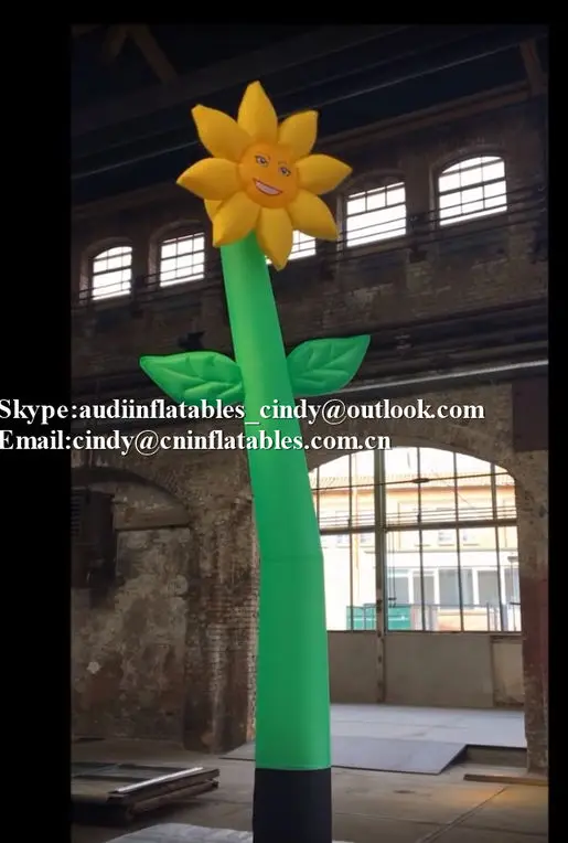 Customized Inflatable Sunflower Air Dancer Garden Inflatable Flower Sky ...