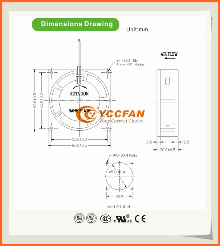 60mm YCCFAN Cooling Solutions - Efficient & Reliable Fans