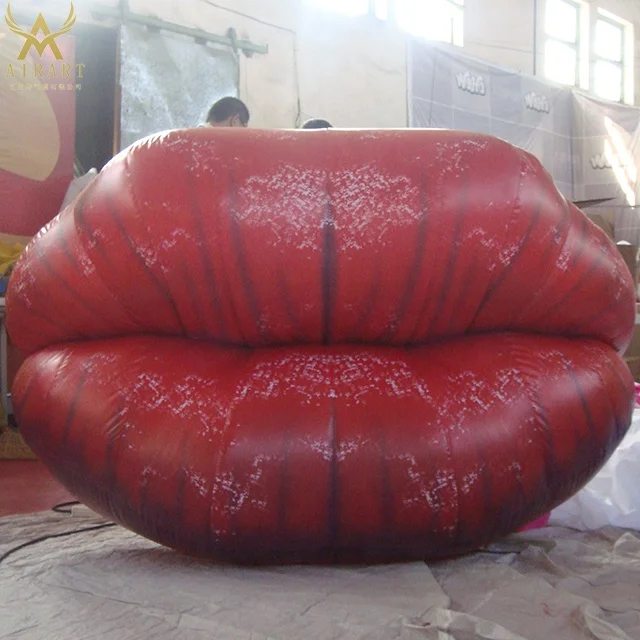 Deep Red Thick Mouth Lip Inflatable Halloween Decoration - Buy Giant ...