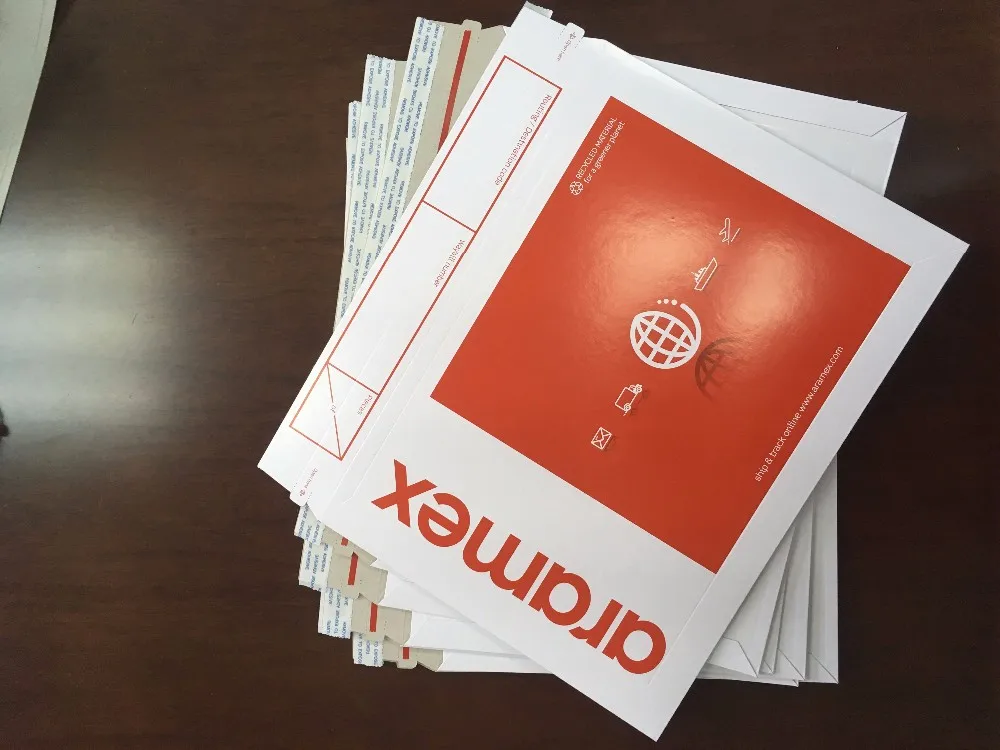Printing Cardboard Shipping Express Paper Envelope With Nylon Mailers ...