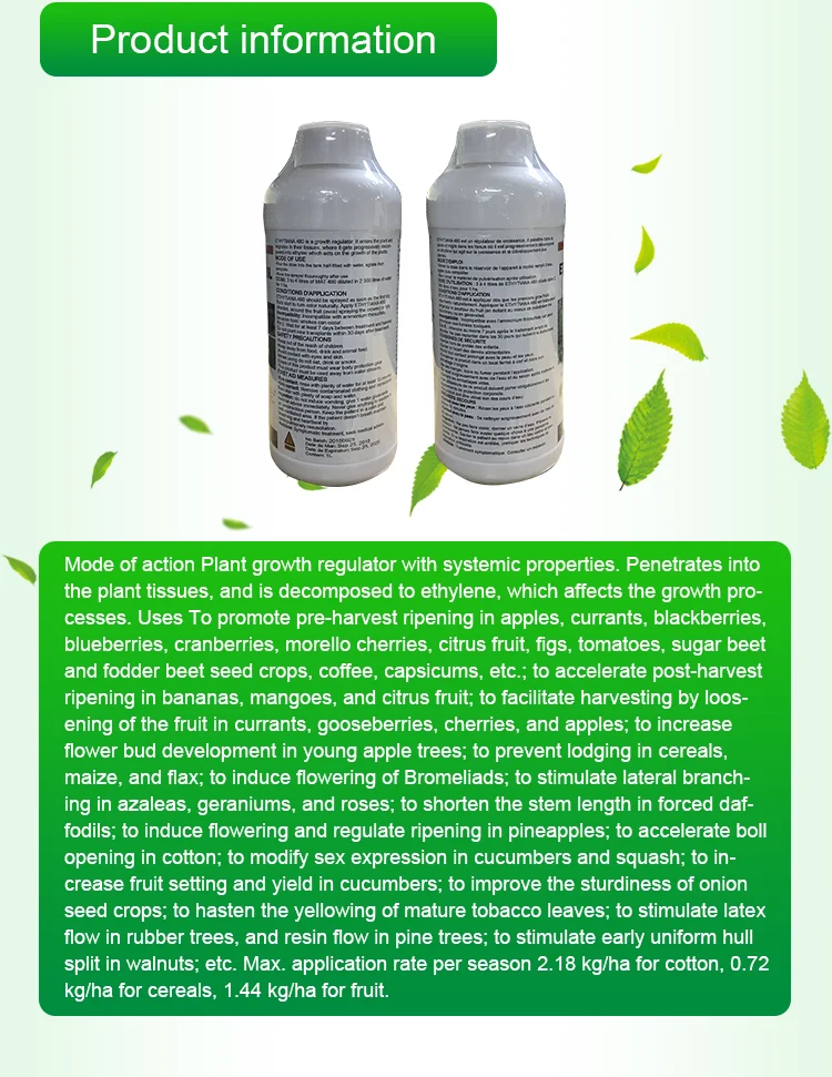 Pgr Stimulant Banana Ripening Ethephon Etefon Ethrel 85 Tc 75 48 Sl 40