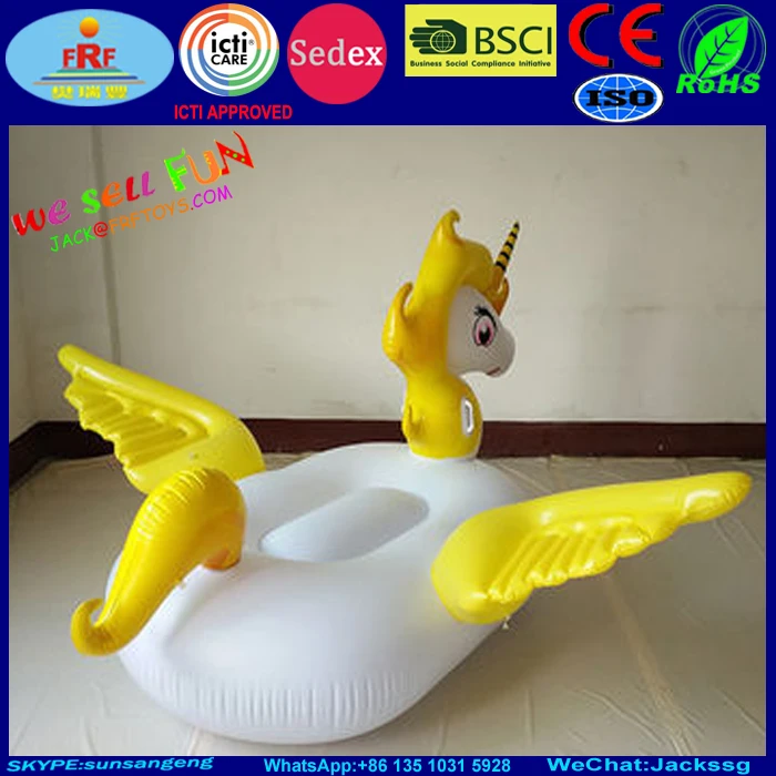 Summer Water Sports Fun Inflatable Pegasus Pool Float Raft Island - Buy ...